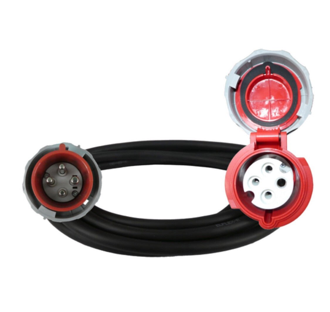 CEE FORM 16 Amp Extension Lead 3 Phase 4 Pin 5 Metres IEC309 IP67 ceef ...