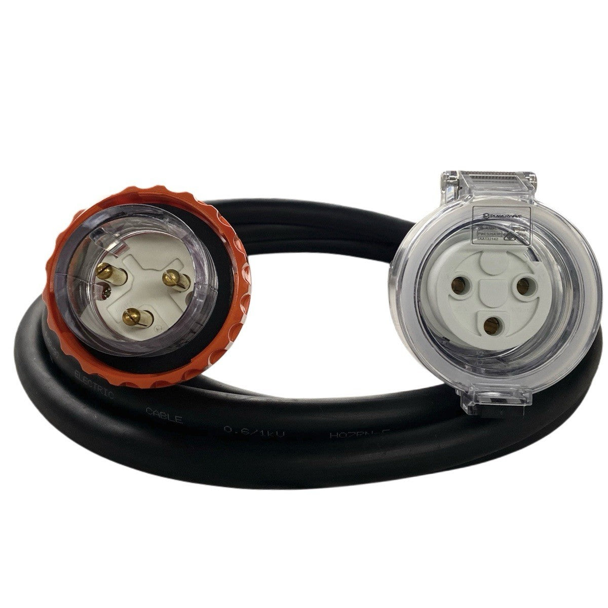 20 Amp 3 Pin Round Single Phase 240V, 2.5mm² Extension Lead – Resource ...