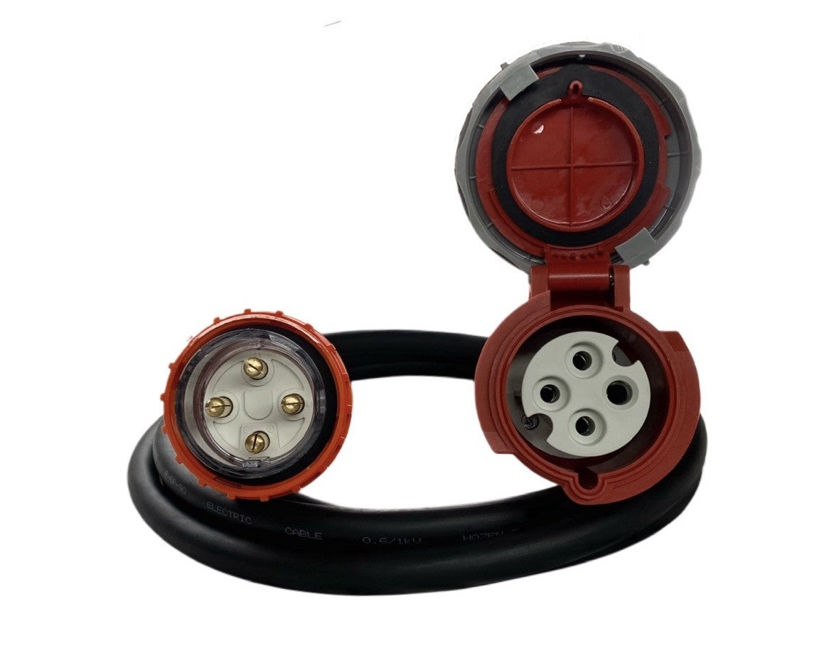 Reefer Adapter Lead 4 Pin 32 Amp Aust. Plug to 4 Pin 32 Amp Reefer Soc ...