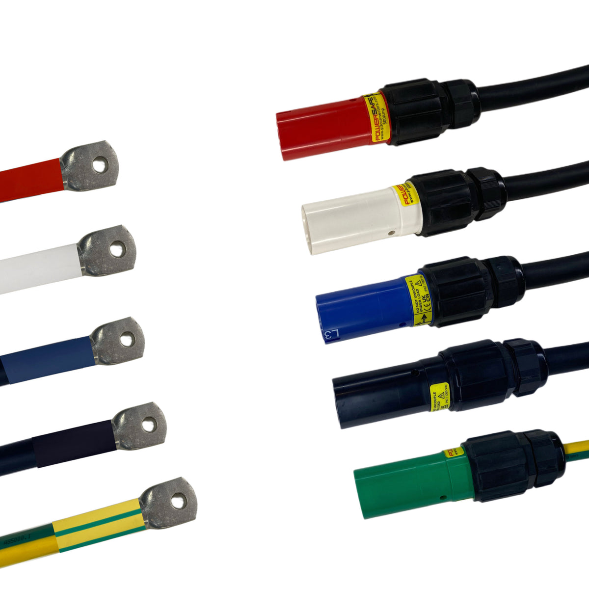 Powerlock Extension Lead Source Tails Set 70mm2 1.5m, 415V, 1.5 Metre ...
