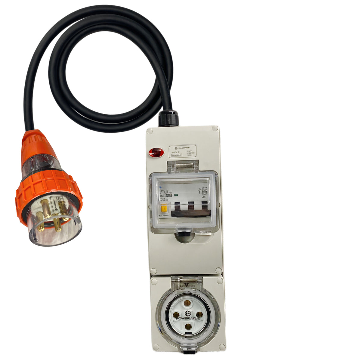 Power Adapter 32 Amp 4 Pin Three Phase to 40 Amp 4 Pin Three Phase out ...